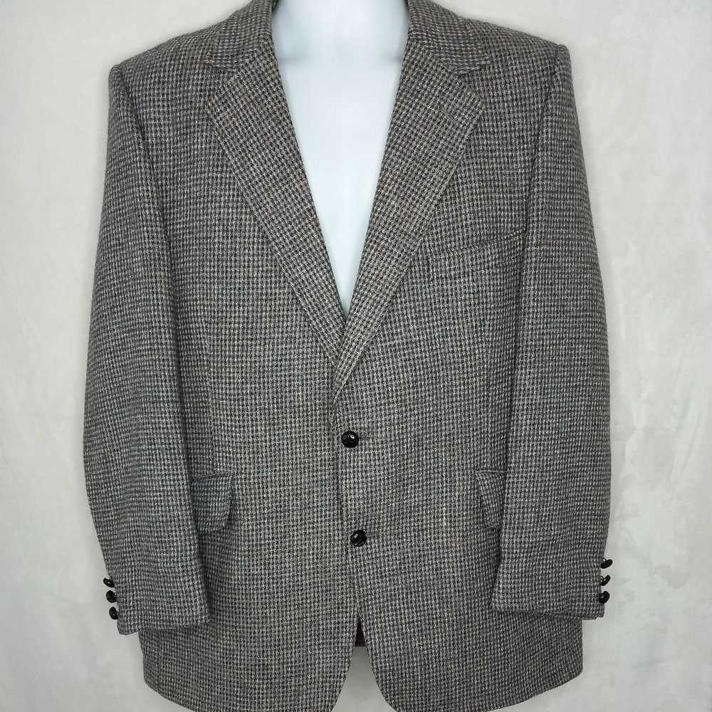 Vintage Harris Tweed Wool Blazer Suit Jacket (44r) - Gem